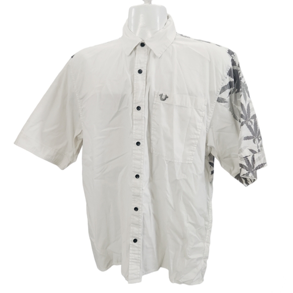 True Religion | Shirts | True Religion Rare Weed Print Mens Ss Short ...